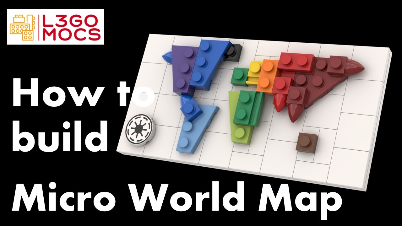 Lego Tutorail Mini World Map - YouTube