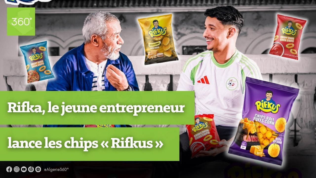 Rifka, le jeune entrepreneur, lance les chips « Rifkus » - YouTube