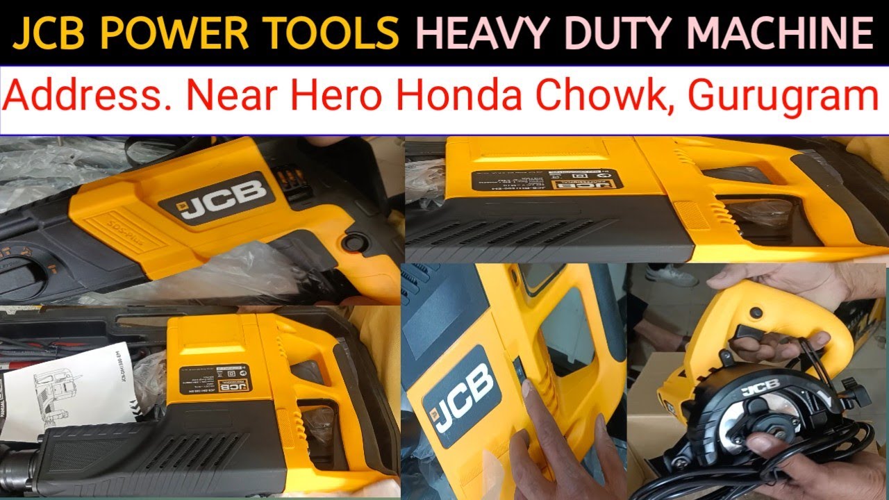 JCB POWER TOOLS HEAVY DUTY MACHINE | ANGLE GRINDER | ROTARY HAMMER ...