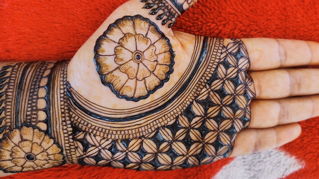 Wedding Bridal Mehndi Designs||Simple Flower Mehedi Design||Stylish ...