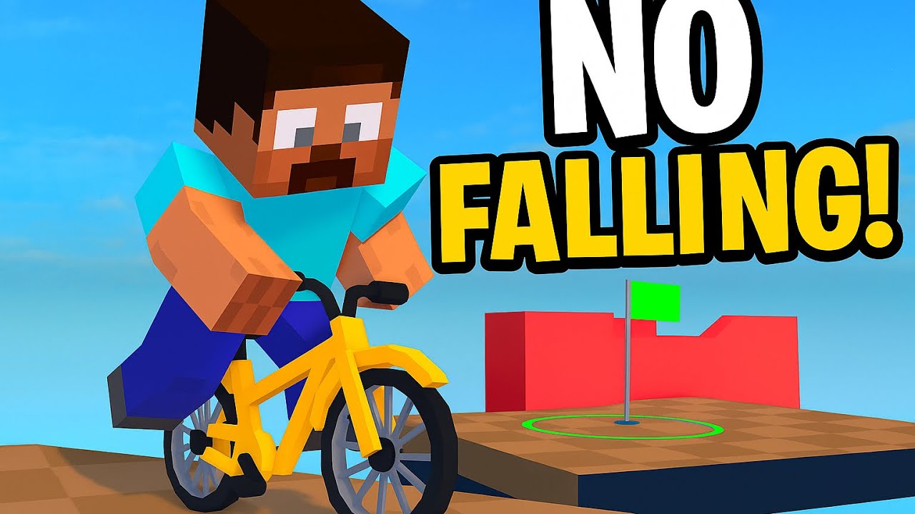 Obby but you’re on a bike, No Falling Allowed Challenge! - YouTube