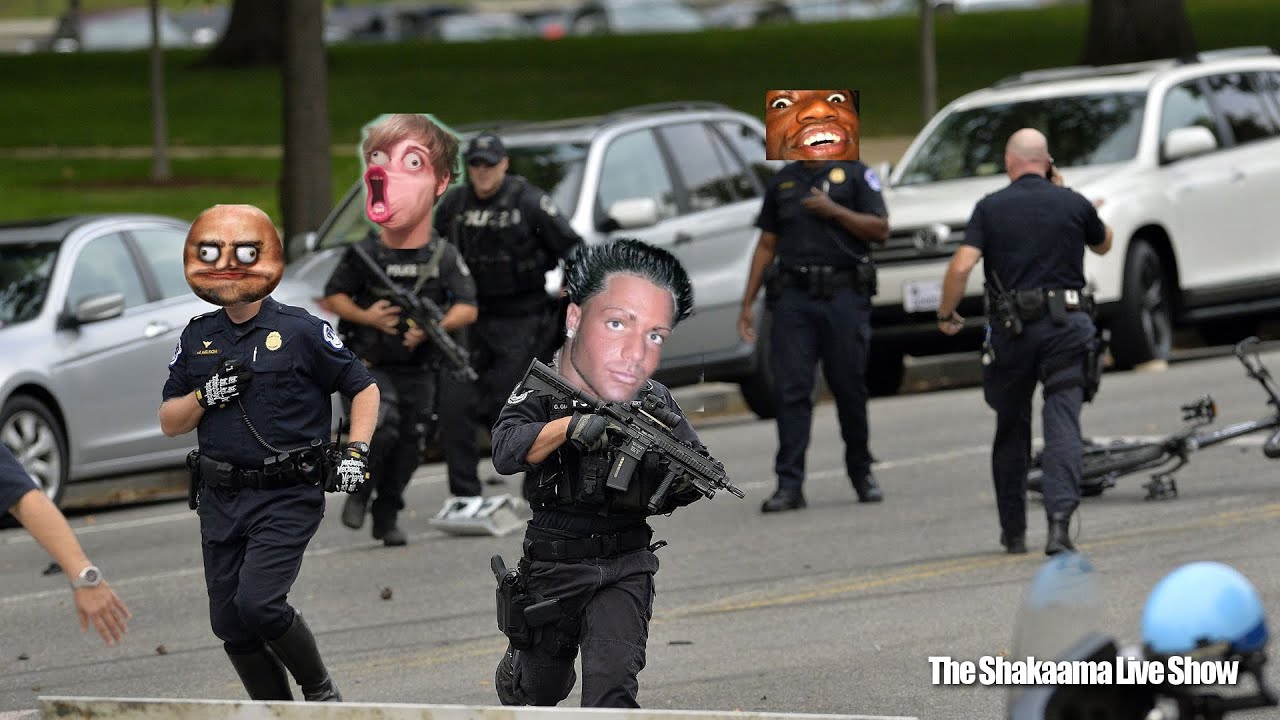 Black Guy Running From Police Car