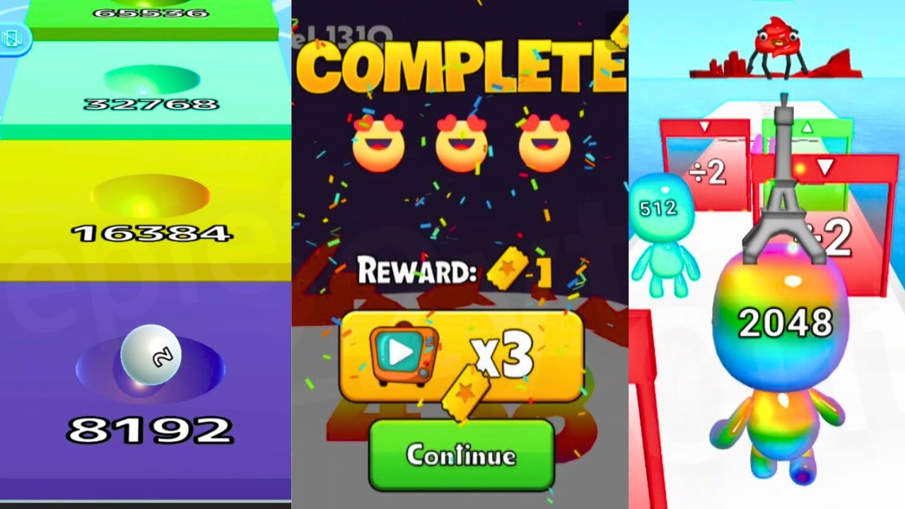 2048 | Ball Run Infinity : Merge Number Run Master vs Man Runner 2048 ...