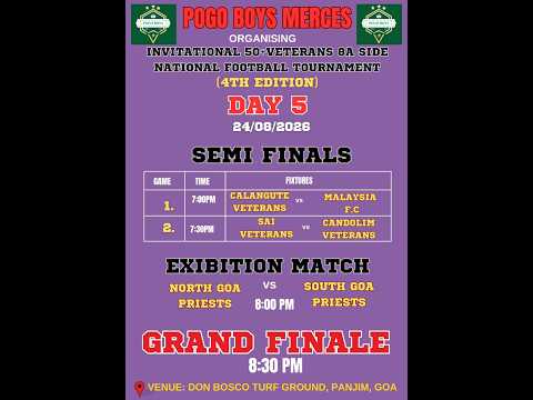 Finale Of Pogo Boys Merces | 50+ National 8A side Invitational Tournament