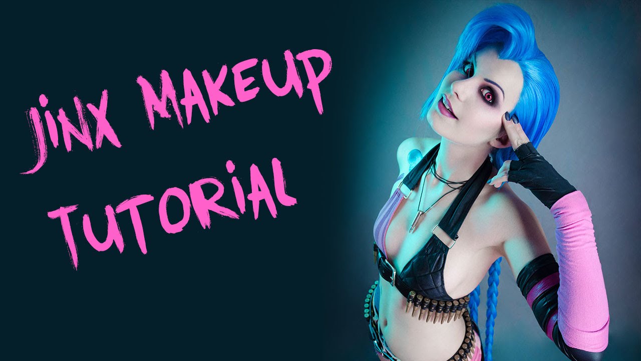 Jinx Cosplay Makeup Tutorial - YouTube