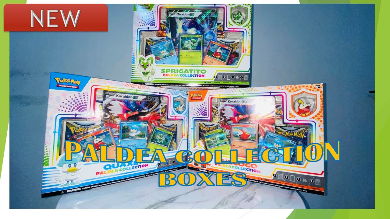 * NEW * Paldea Collection Boxes Opening -scarlet violet sneak peek # ...