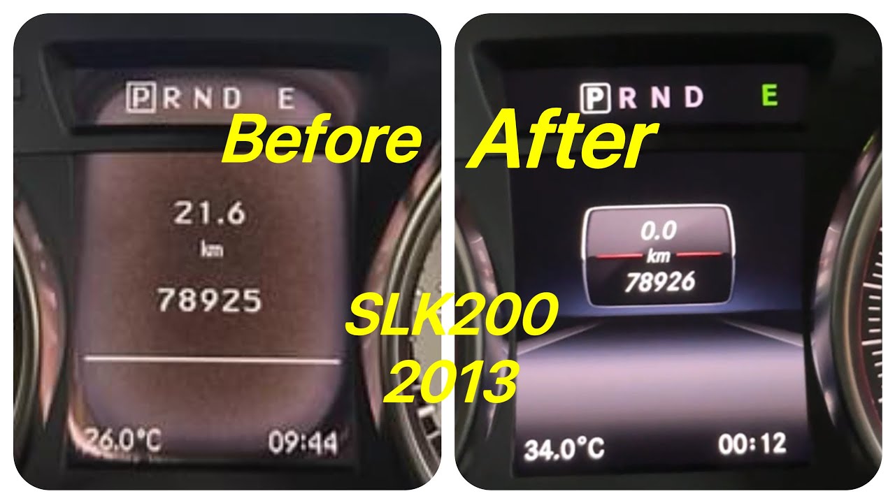 SLK200 R172 Color Instrument Cluster with AMG Menu in SLC55 Retrofitted ...