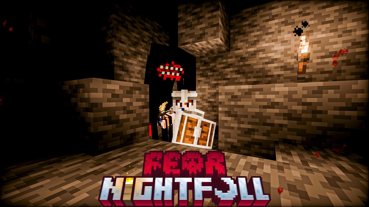Sobreviví a 200 mods TERROR de Minecraft en FEAR NIGHTFALL - YouTube