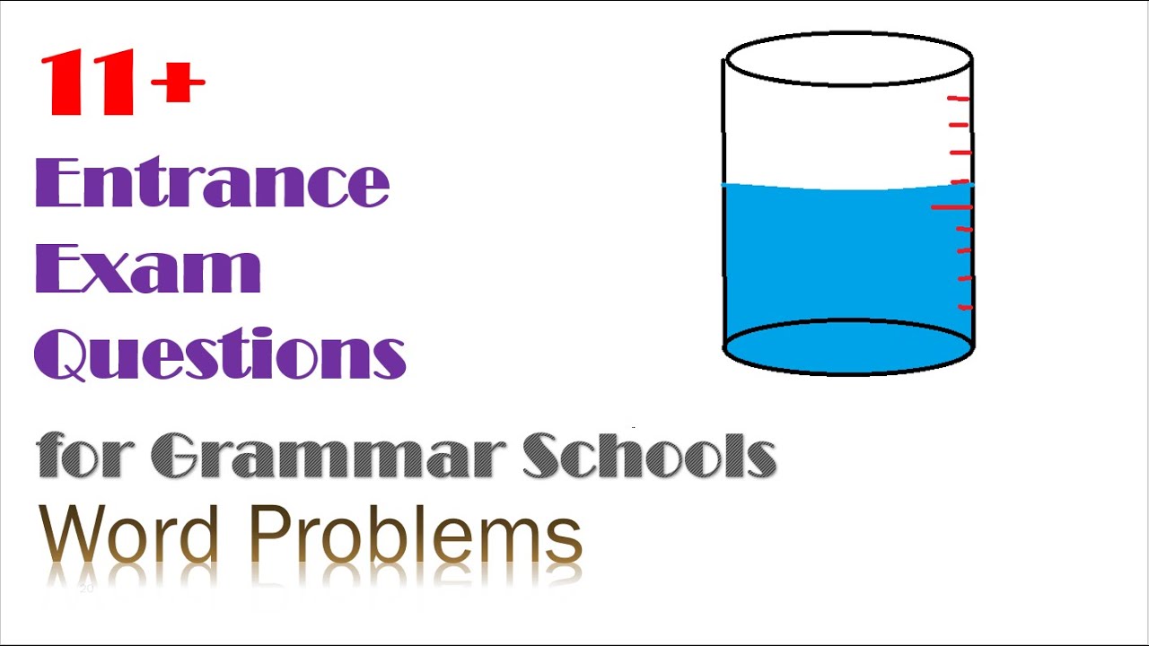 11 plus word problem Volume of a Cylinder - YouTube