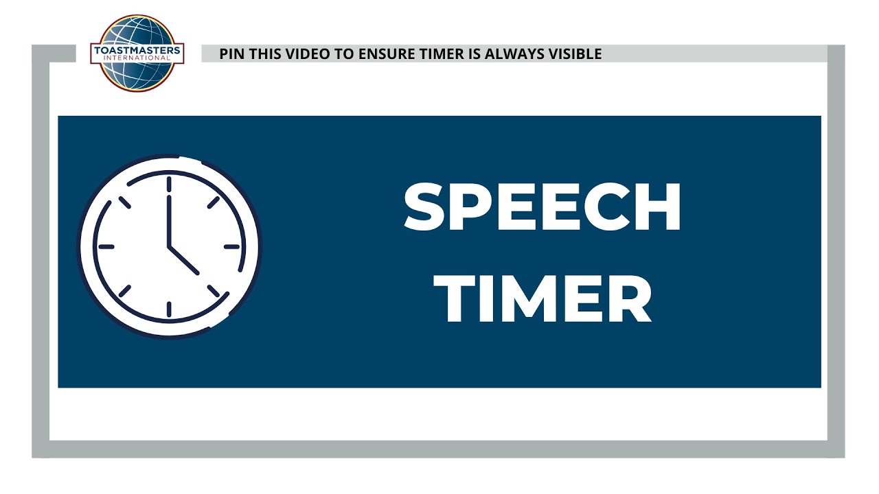 Standard Speech Timer With Time - YouTube