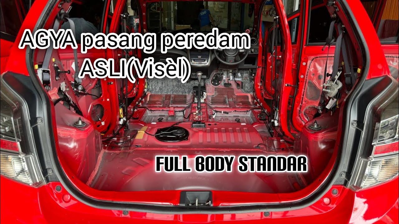 Agya tahun 2022 pasang peredam mobil yang ASLI(Visel) - YouTube