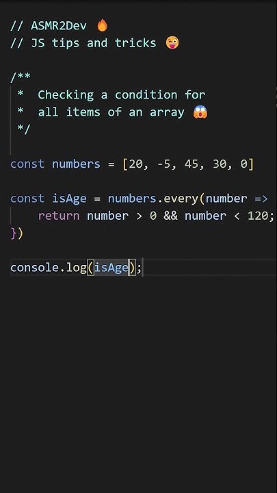 ASMR Programming - Checking a Condition for All Items of an Array in JavaScript - No Talking # ...