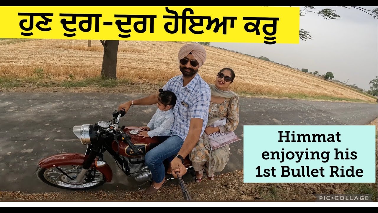 Bullet ride with wife and kids/Local market shopping/Morinda city Bike ...