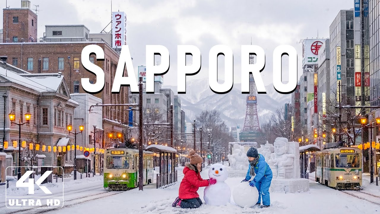 Winter in Sapporo 4K ️ Sapporo Snow Festival, Snowy Parks & Northern ...