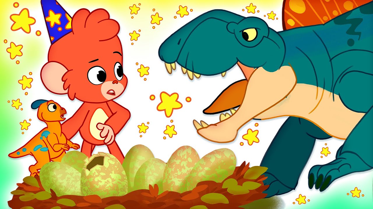 Club Baboo | Baboo and the Parasaurolophus baby dinosaur! | Learn ...