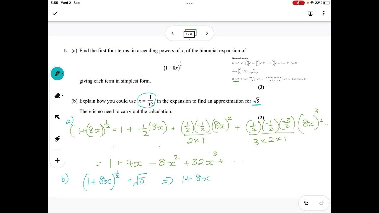 October 2020 Paper 1 - Q1, A level Maths Pearson Edexcel - YouTube