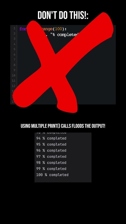 Python Cheat Sheet: Efficient Progress Display with \r #learnpython - YouTube
