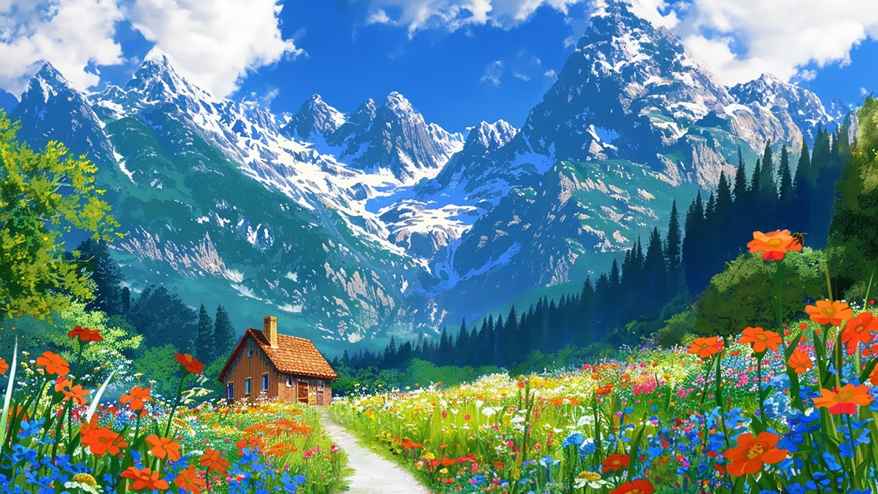 Cozy Valley Ambience | Music for Relaxing - YouTube