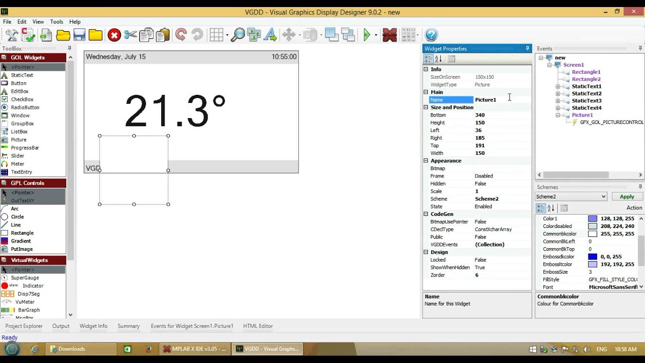 VGDD usage with VGDD-Link MPLAB X plug-in - YouTube