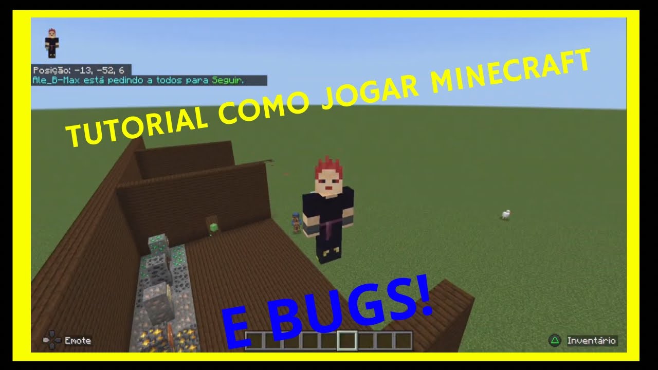 TUTORIAL DE COMO JOGAR MINECRAFT! - YouTube