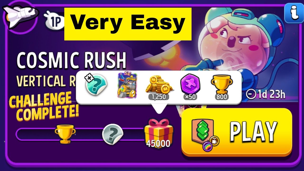 Vertical Rush Rainbow Blow Em Up Cosmic Rush Solo Challenge | Match ...
