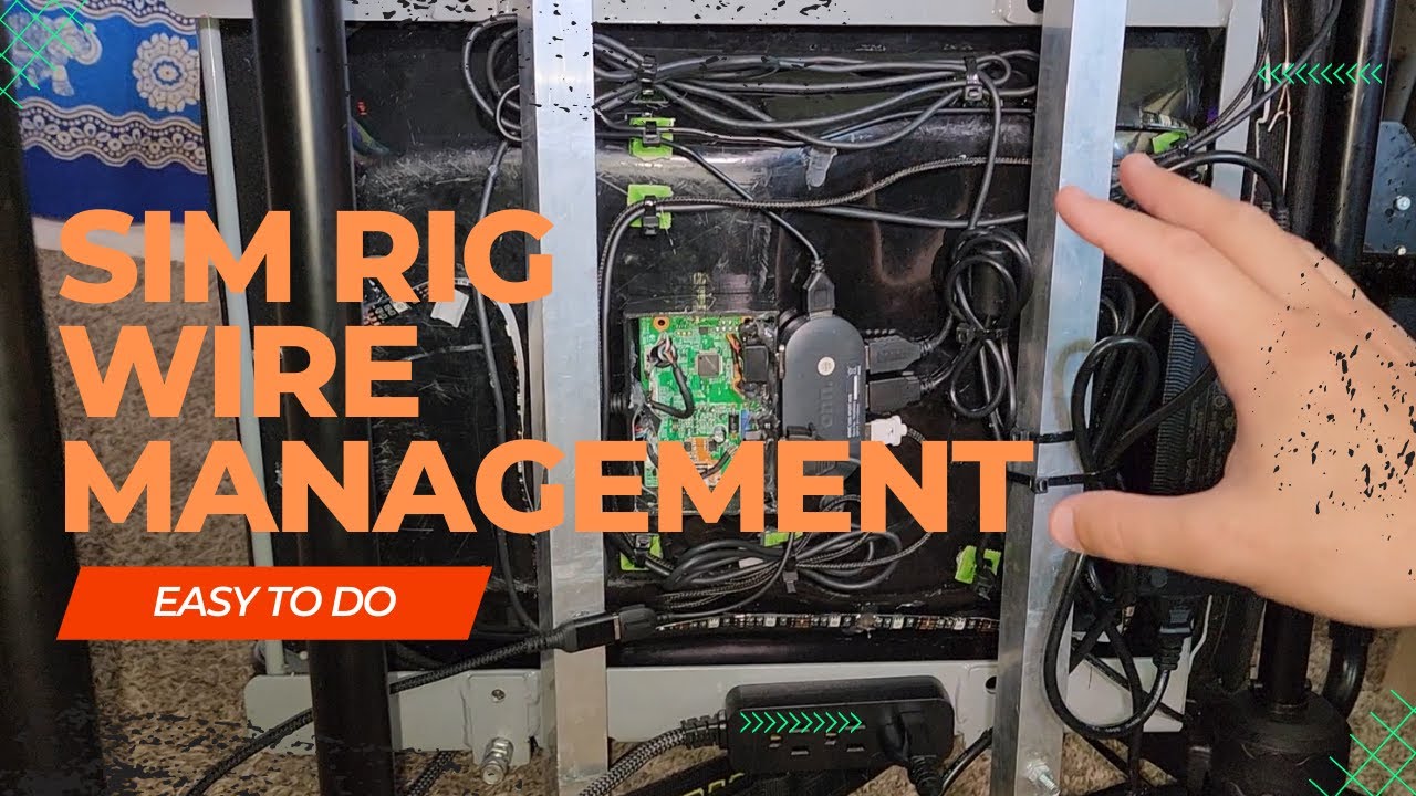 Wire management (Sim Rig Upgrade) - YouTube