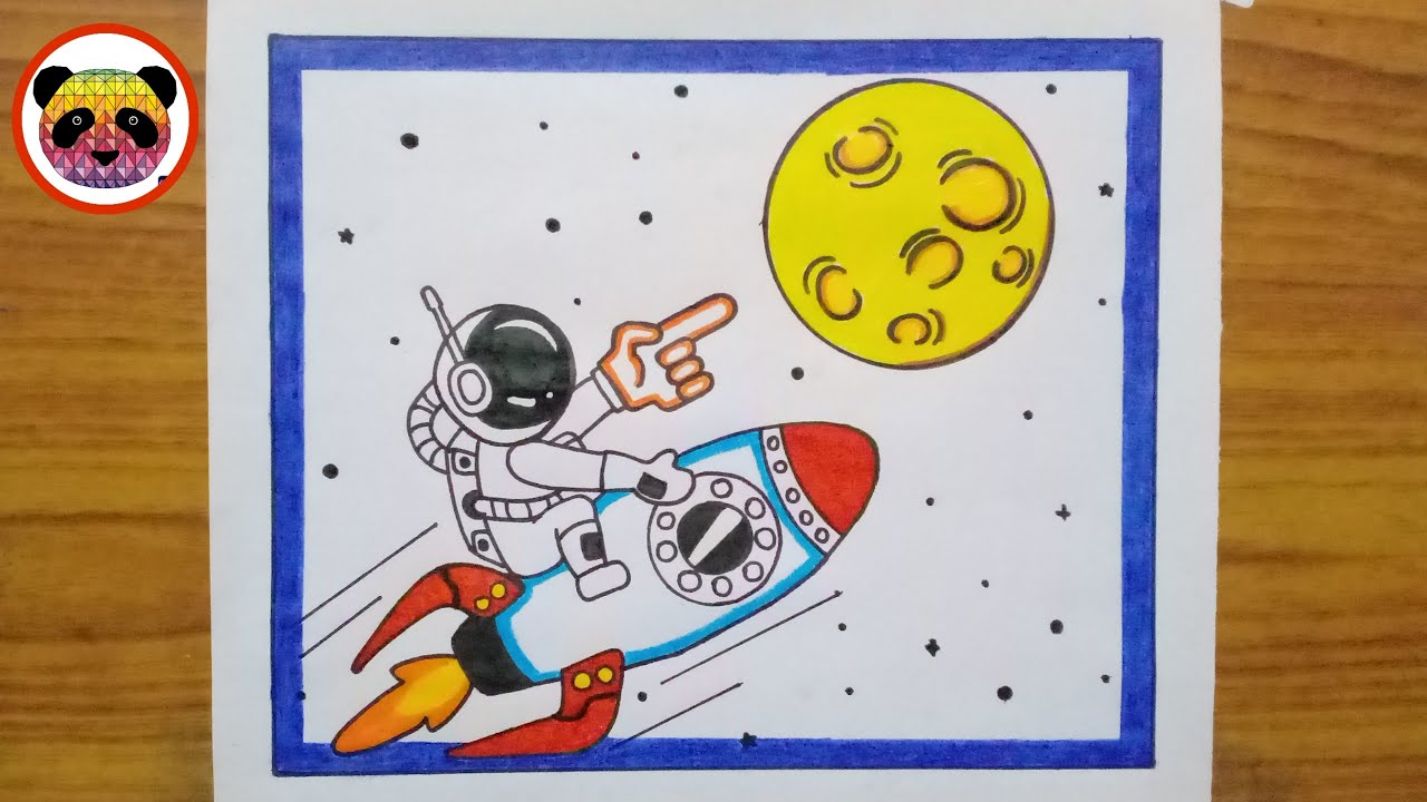 Chandra dinam poster drawing /moon day poster drawing /lunar day ...