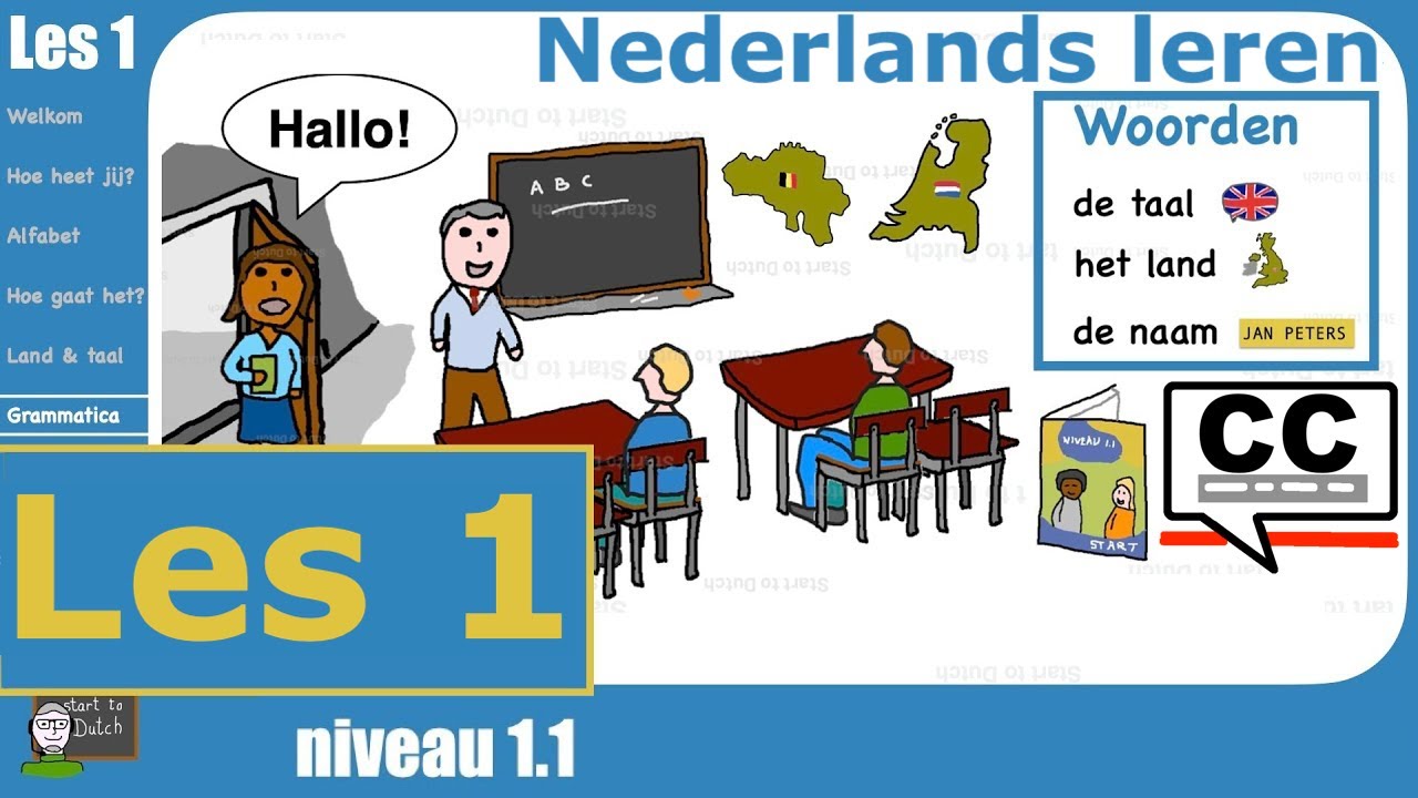 NT2 LES 1 - Wie ben jij? 💁 A0 A1 Nederlands leren beginners 🙇🏻‍♂️- 1.1 ...