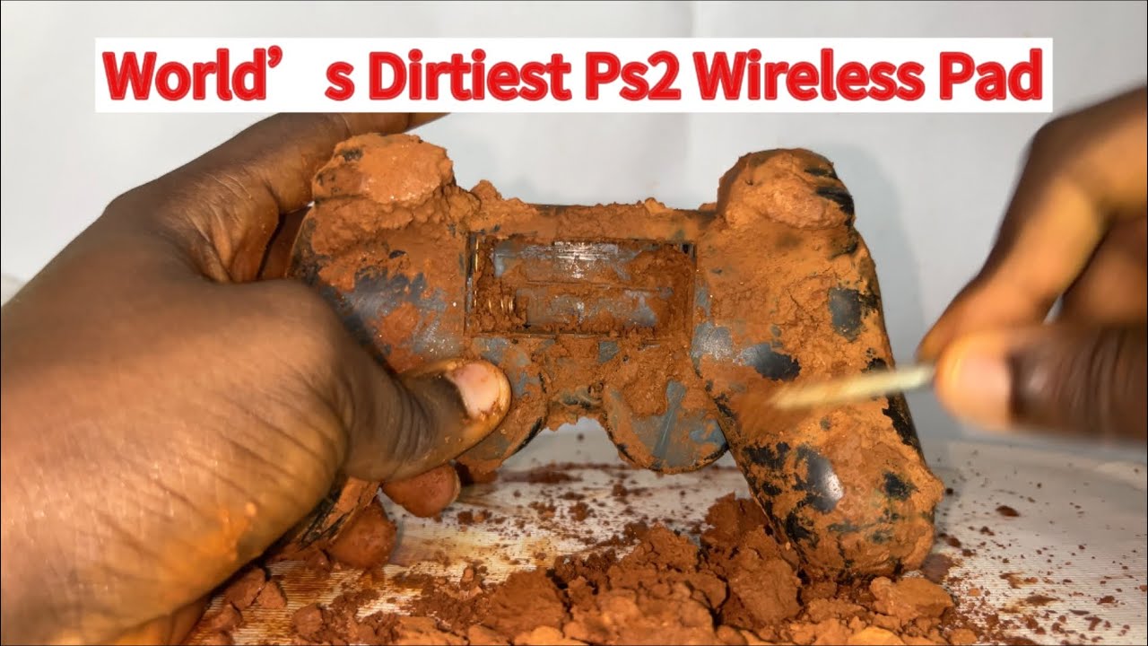 I cleaned the world’s dirtiest ps2 wireless pad/controller - YouTube
