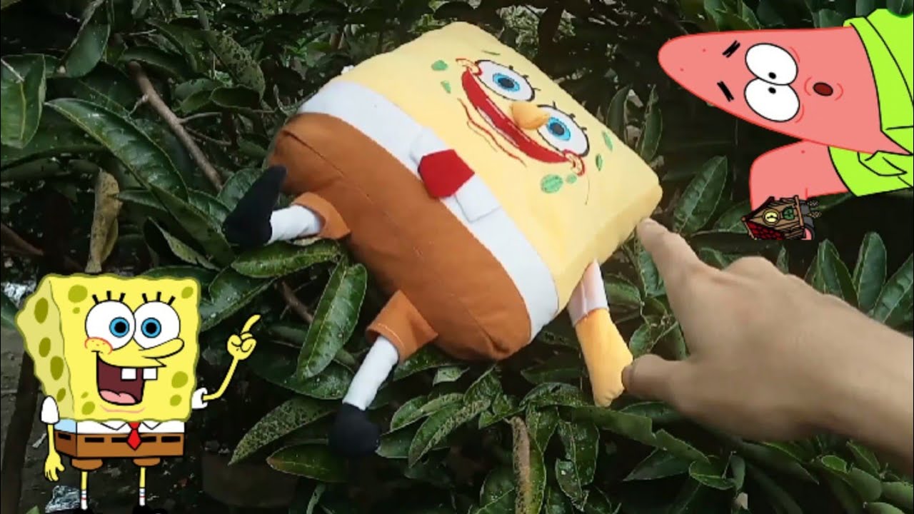 Bermain Boneka lucu Spongebob Doraemon beruang kelinci - YouTube