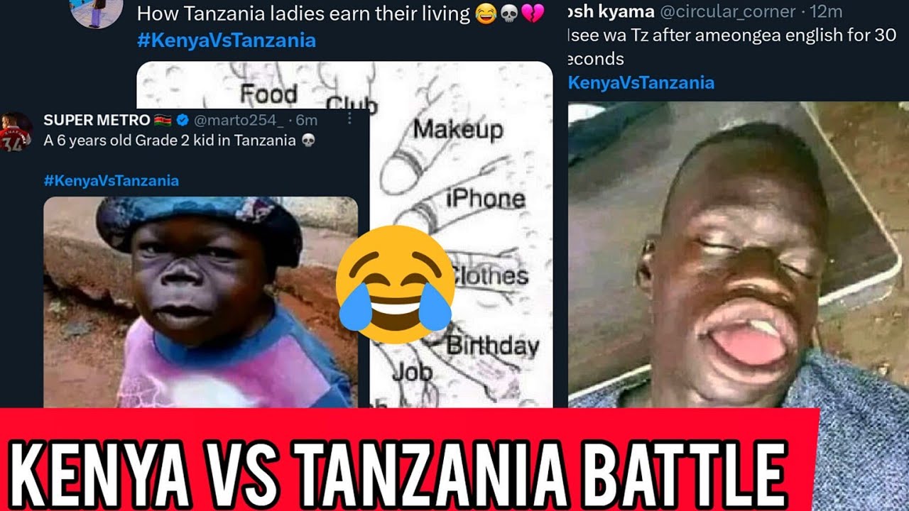 MUST WATCH KENYA VS TANZANIA ONLINE WAR | Twitter Meme X Battlè - YouTube