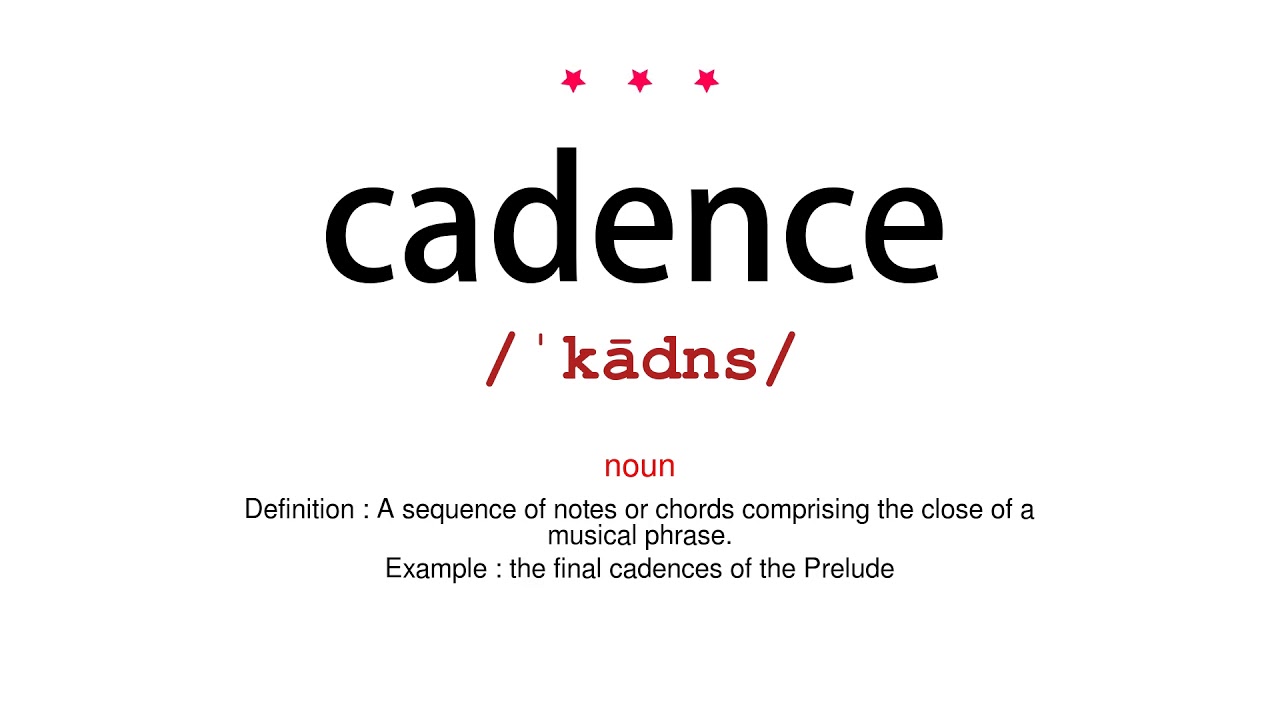 How to pronounce cadence - Vocab Today - YouTube