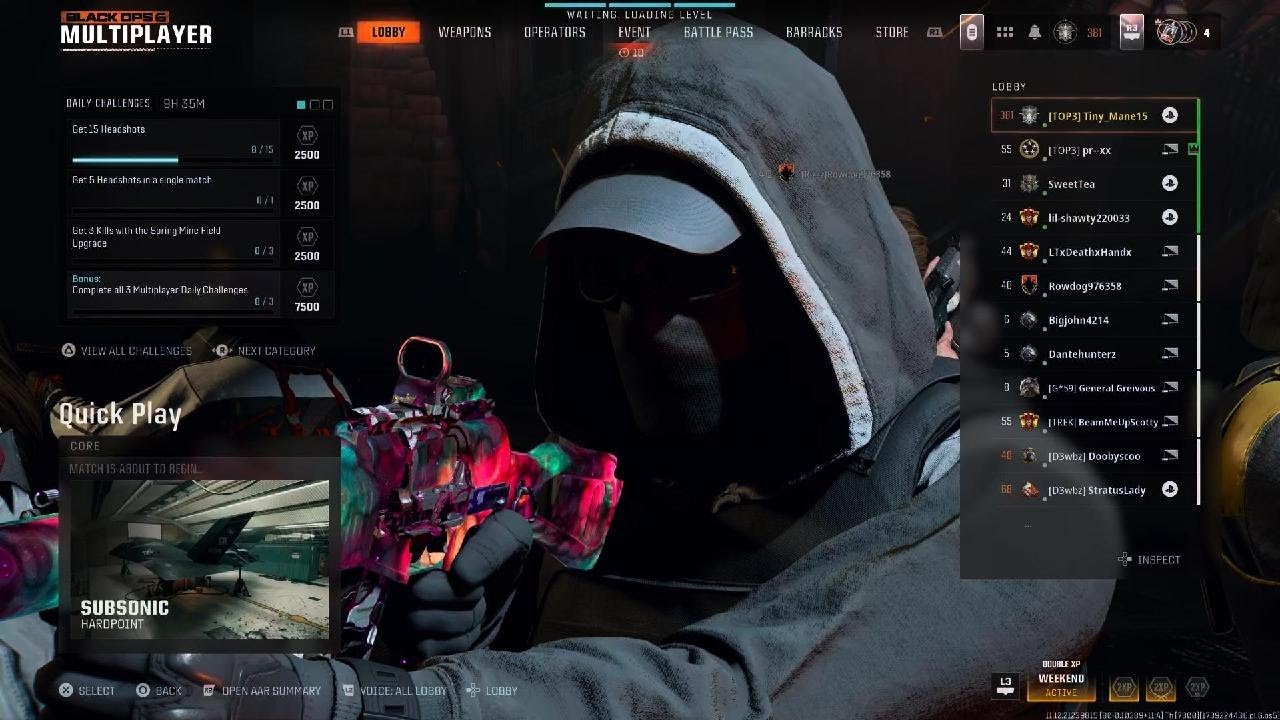 87-27 3.2 K/D Ratio Subsonic Hardpoint COD BO6 Online @Tiny_Mane15 ...