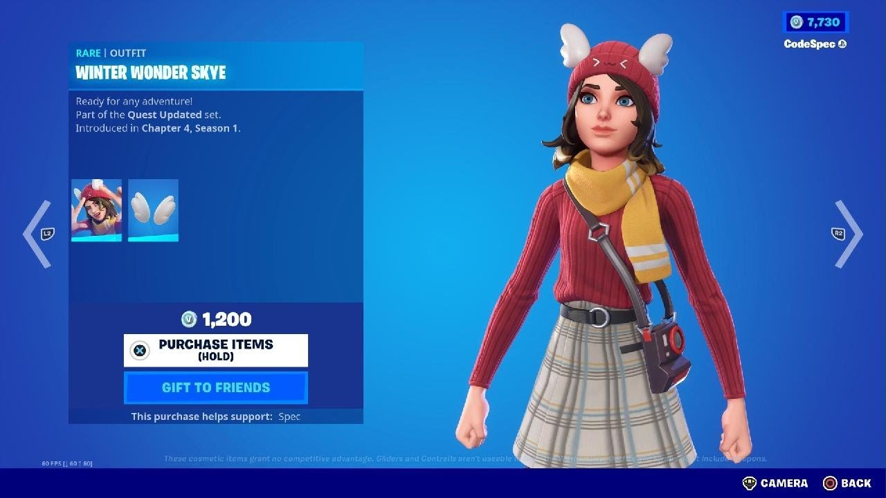 *NEW* Winter Wonder Skye Skin! (Fortnite Battle Royale) - YouTube