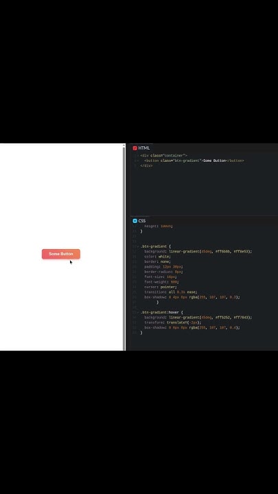 Gradient Button ง่าย ๆ #โค้ด #coding #css #button #code #frontend #developer - YouTube