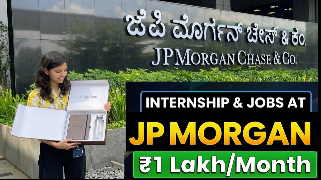 JP Morgan Hiring Freshers 2026 🔥 Internships & Jobs | Any Graduate ...