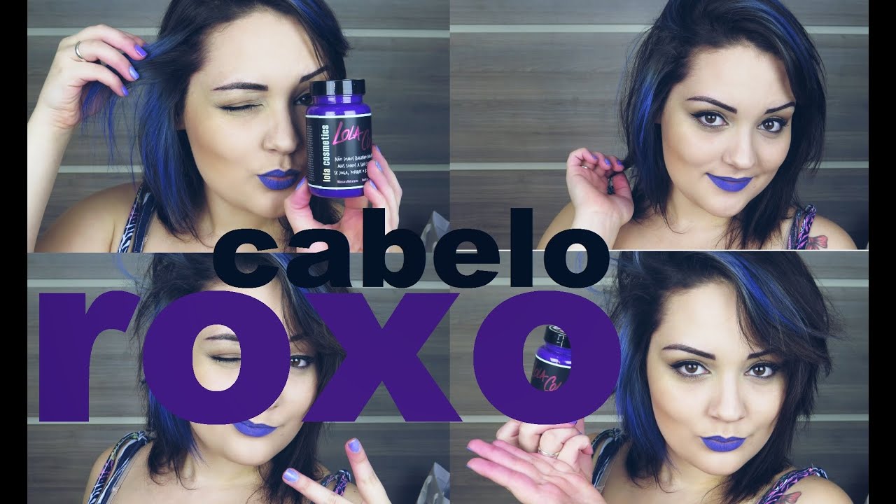 MECHA ROXA USANDO LOLA COLORS: Lavanda Alma! - YouTube