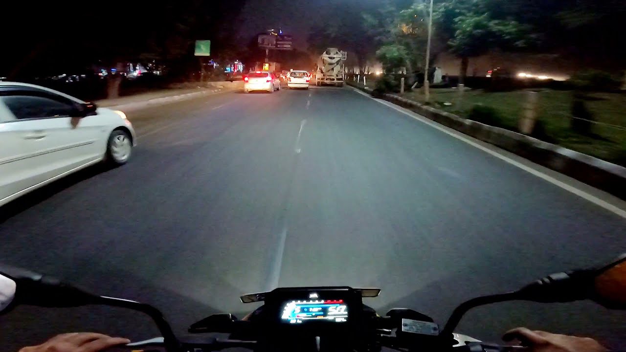 TVS RAIDER 125 HEADLIGHT TEST | POV | Raw Night Riding Video - YouTube