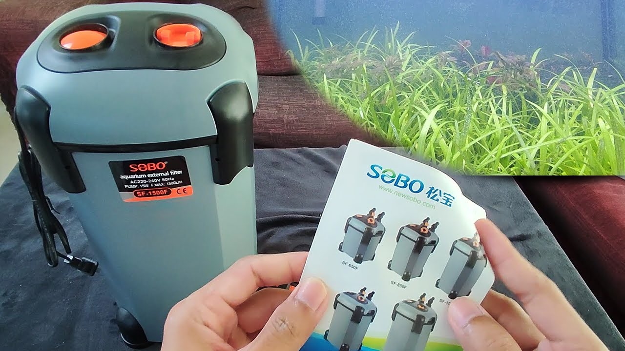 SOBO SF-1500F [กรองนอก] ตู้ปลา ไม้น้ำ - YouTube