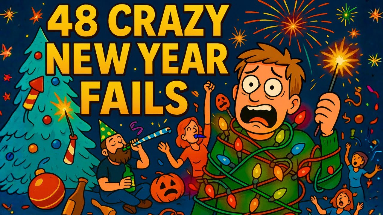 48 Ridiculous Ways People Tried to Celebrate New Year - YouTube