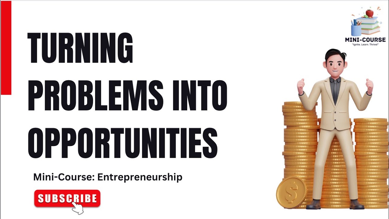 Where Others See Problems, Entrepreneurs Recognize Opportunities - YouTube