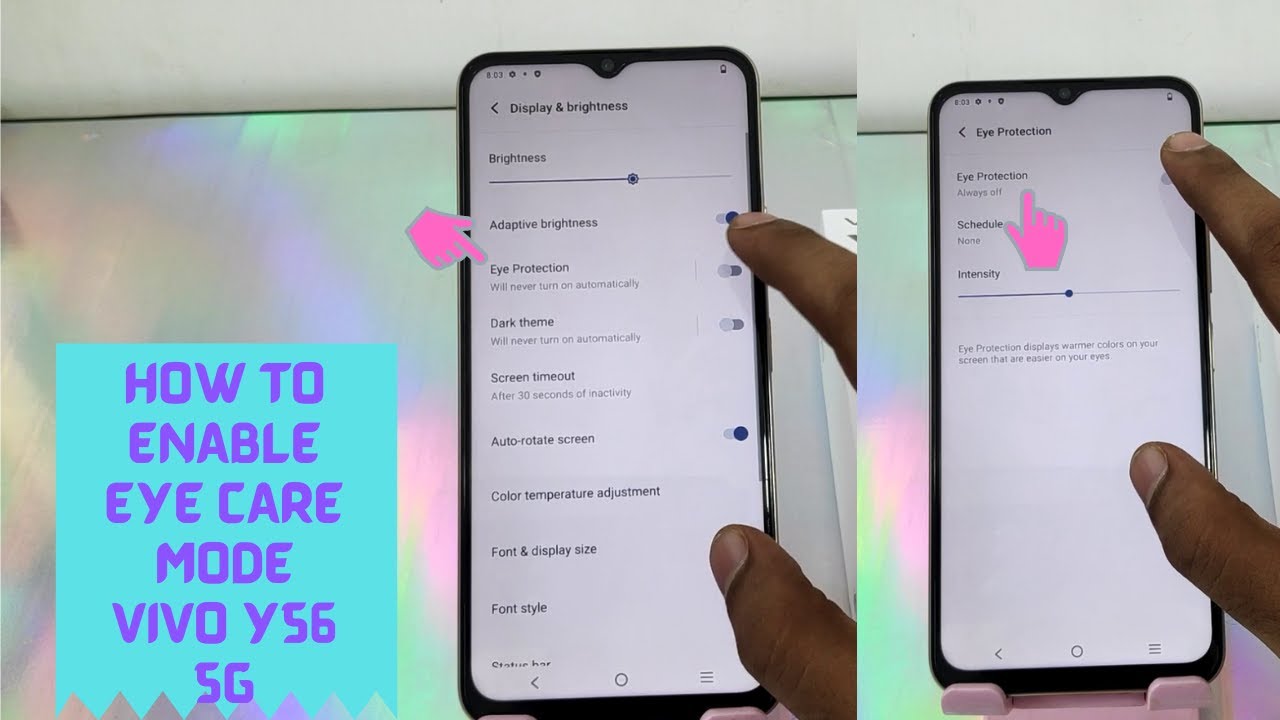 How to Enable Eye care mode in VIVO Y56 5G| How to Activate Eye Comfort ...