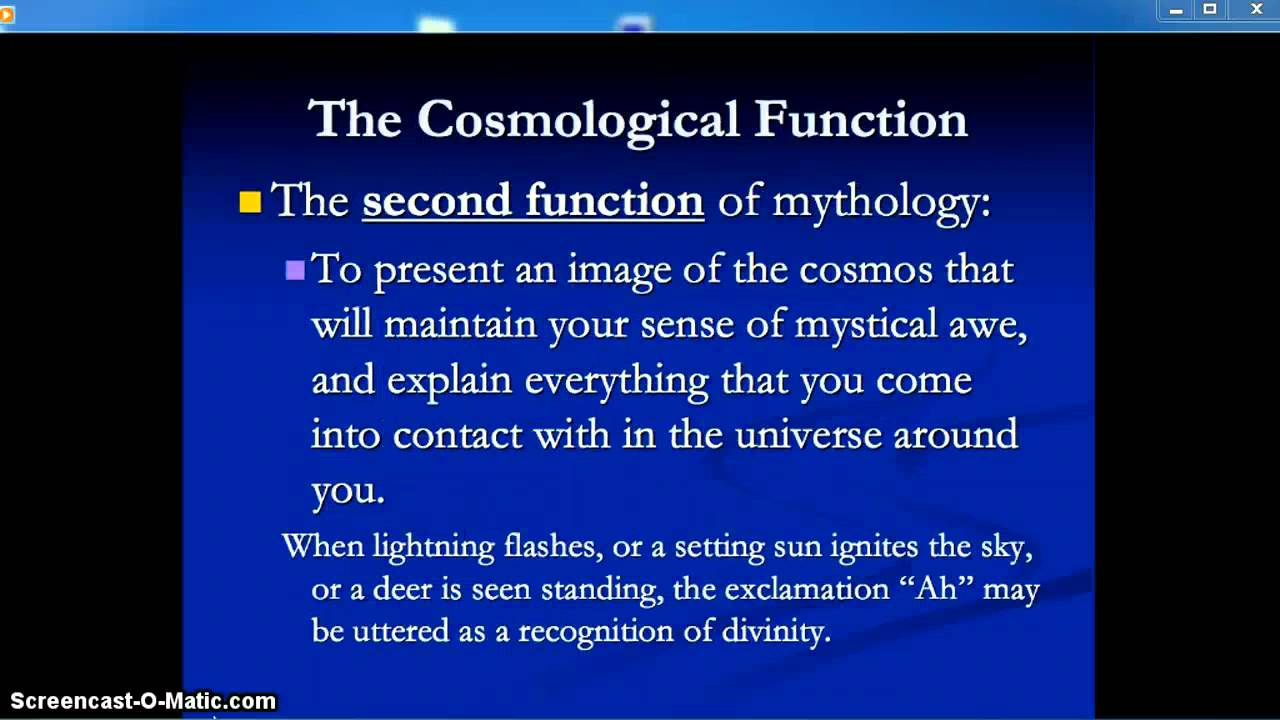 The Functions of Mythology - YouTube