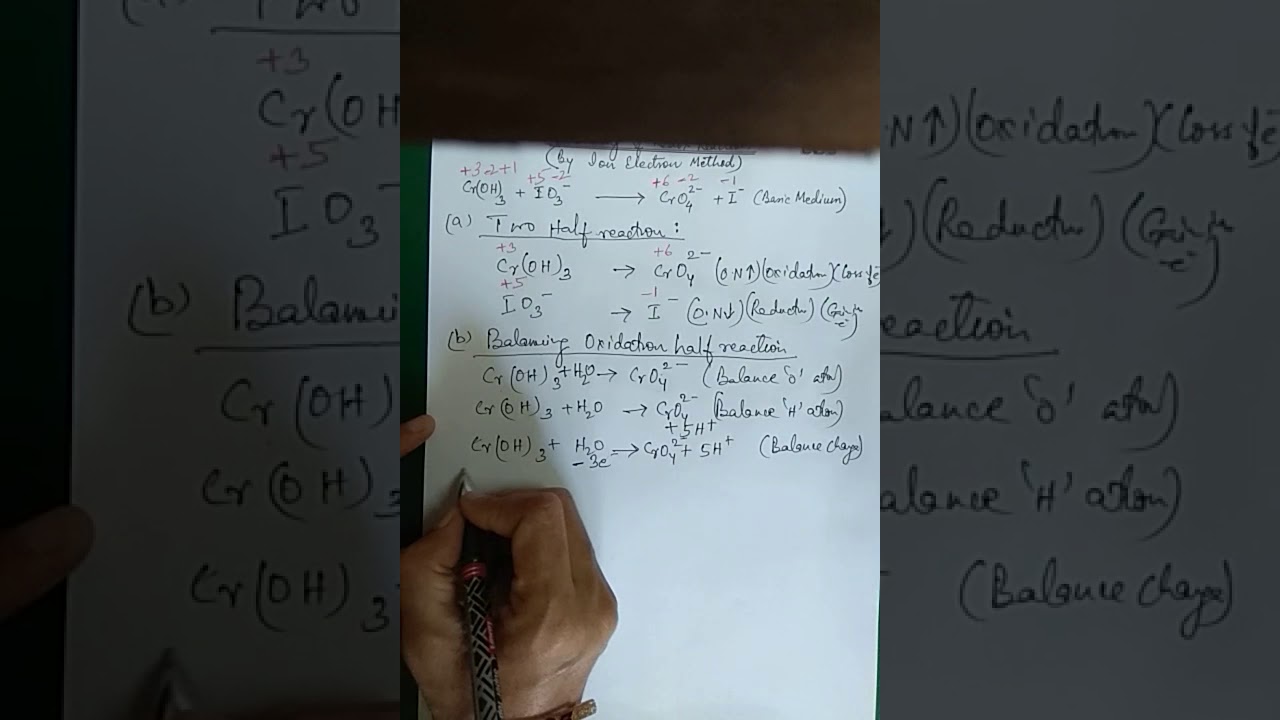 Ion Electron Method in Basic Medium :2/4 - YouTube