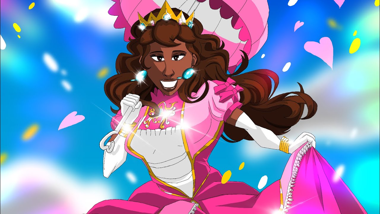 SpeedPaint | Real Life: Black Princess Peach - YouTube