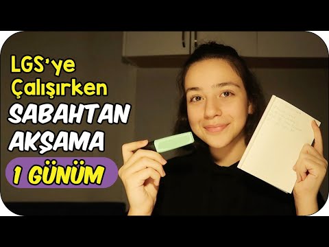 LGS Günlüğüm #6 | LGS'ye Çalışırken Sabahtan Akşama Bir Günüm 🤓