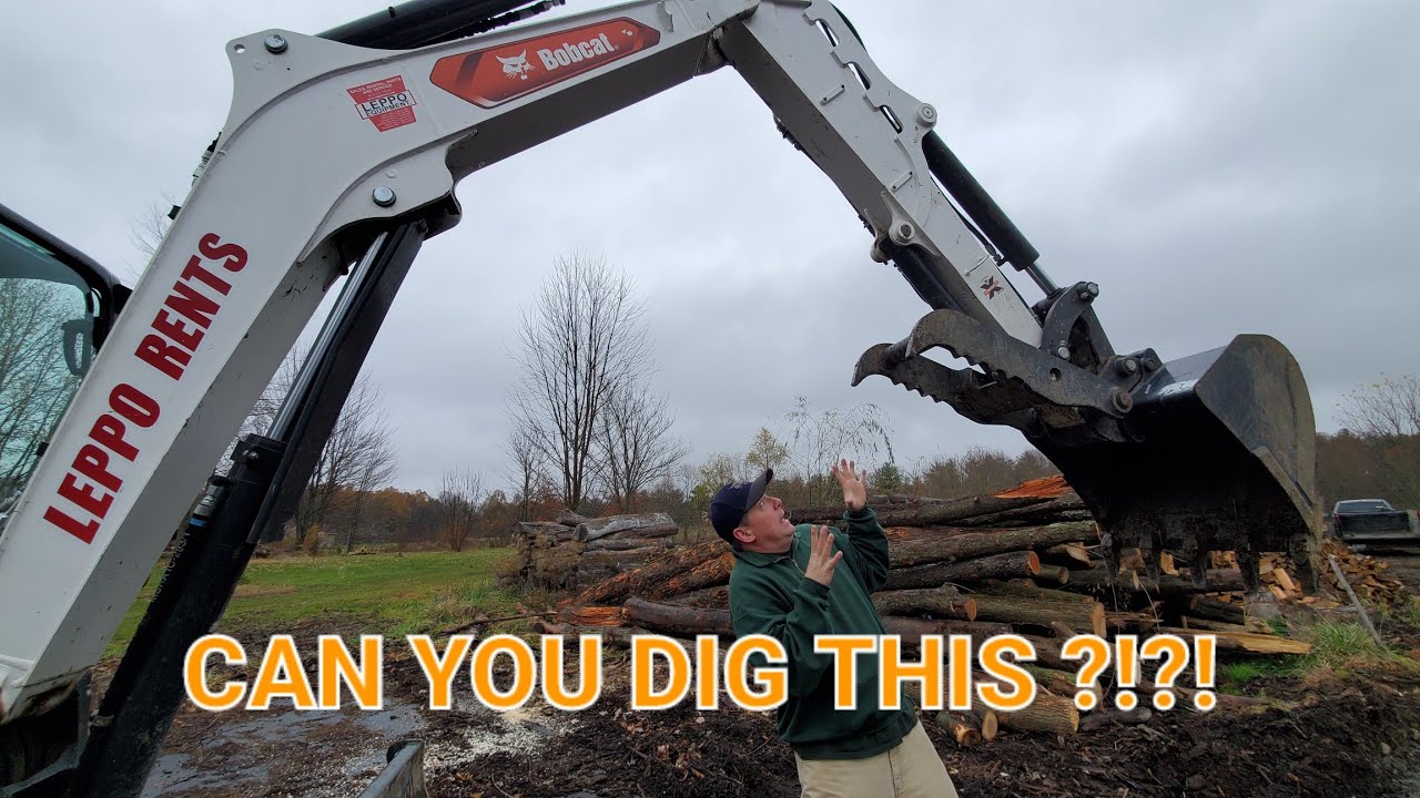 MINI EXCAVATOR | BIG DIG with the Bobcat E50 - YouTube