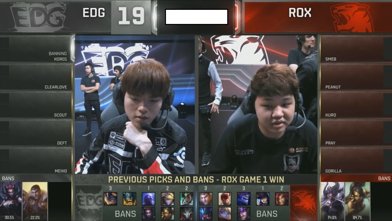 ROX vs EDG G2 準々決勝 実況解説 - YouTube