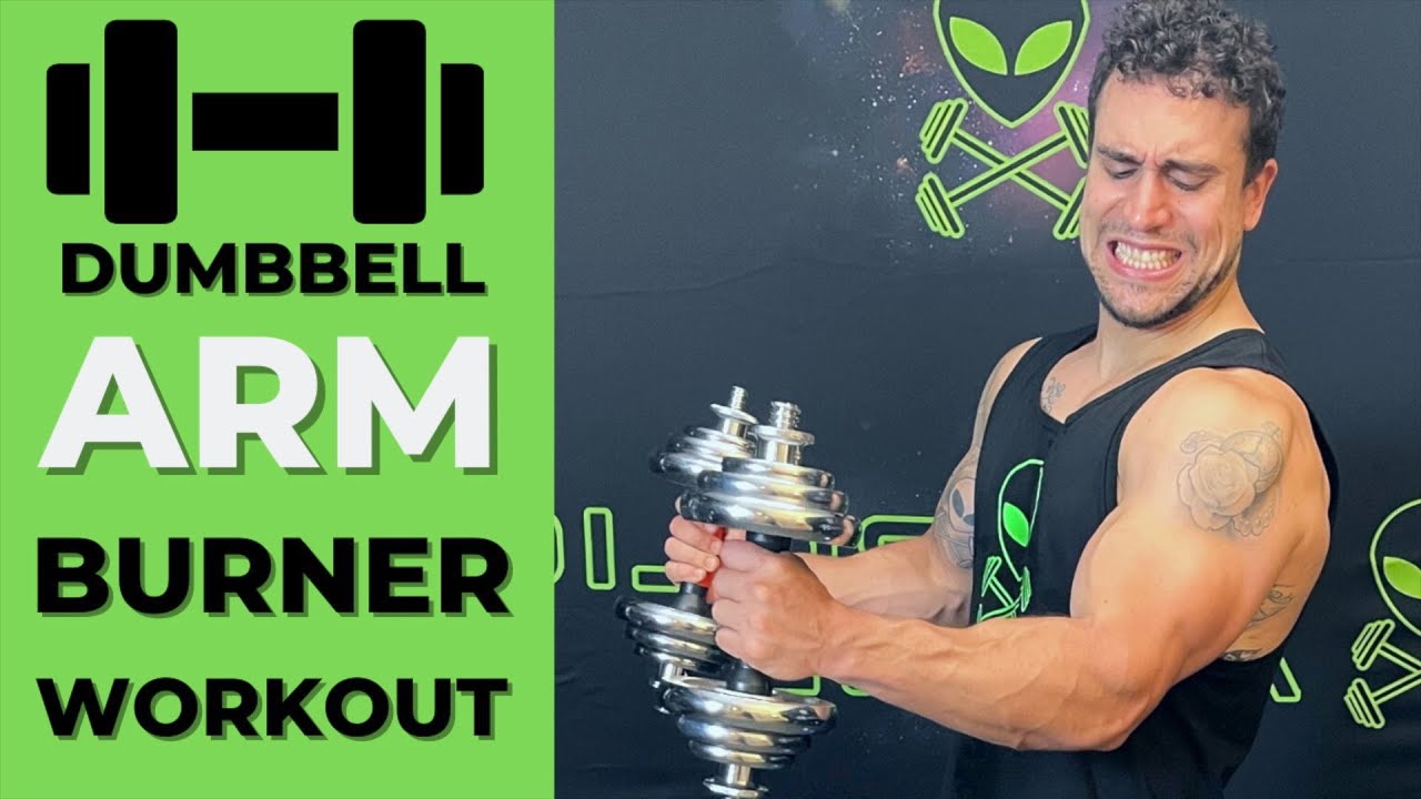 Arms Workout Burner Circuit with Adjustable Dumbbells | Biceps, Triceps ...