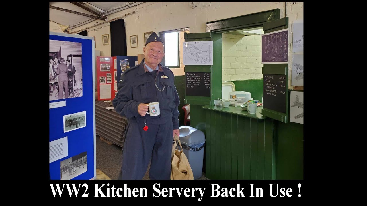 WW2 Kitchen Servery Back In Use At RAF Snaith Museum.... - YouTube